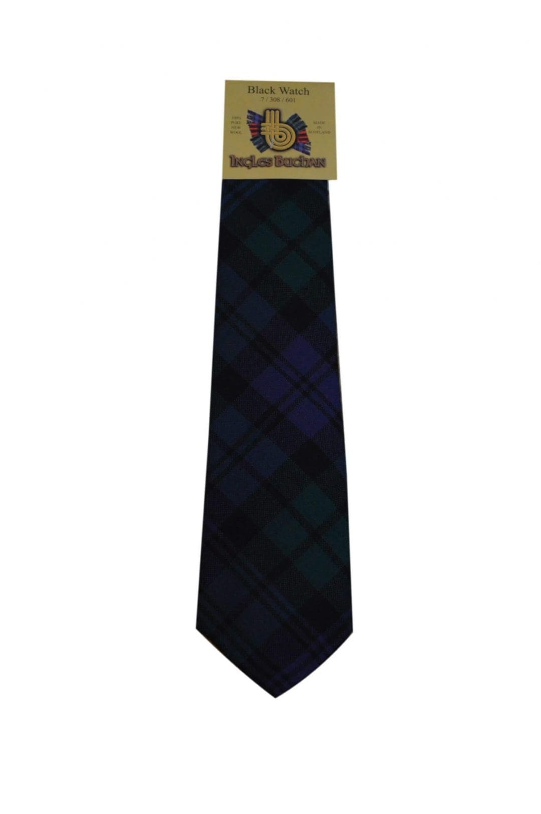 Men's Wool Tartan Tie - Black Watch Modern - House of Henderson
